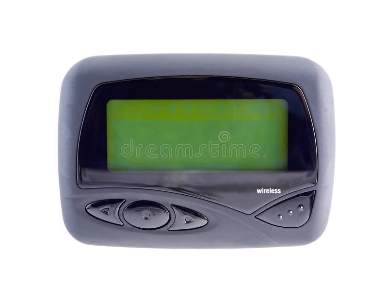 Wireless Pager 2 Blank Screen Stock Image - Image of finance, buttons ...