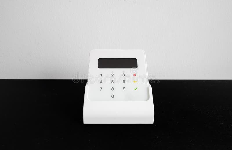 Wireless Payment Terminal for Card or Phone Transactions Stock Image ...