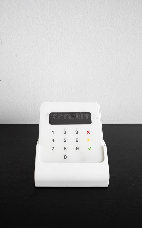 Wireless Payment Terminal for Card or Phone Transactions Stock Image ...