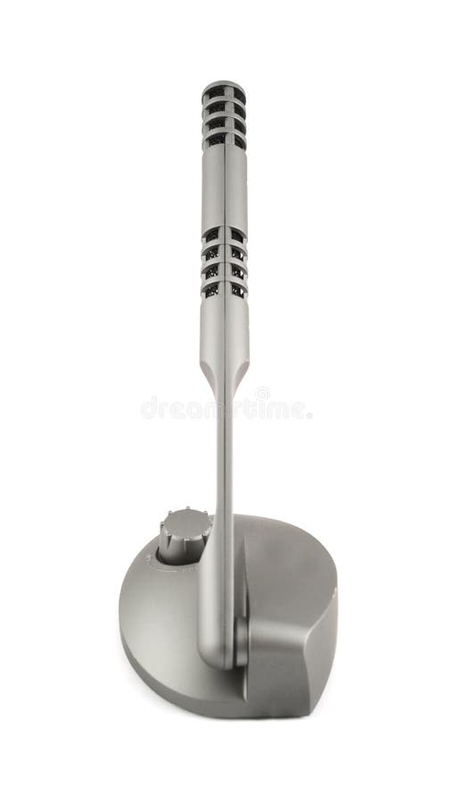 Wireless Plastic Microphone Transmitter Isolated Stock Photo - Image of ...