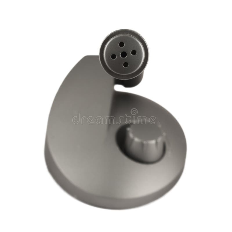 Wireless Plastic Microphone Transmitter Isolated Stock Photo - Image of ...