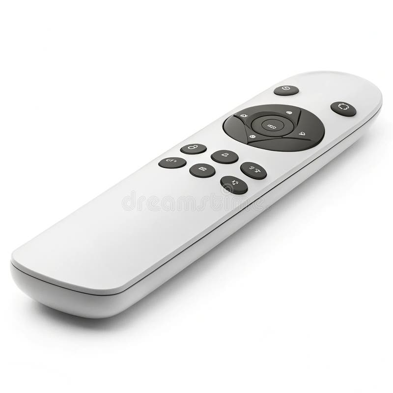 Wireless Presentation Remote on White Background Stock Illustration ...