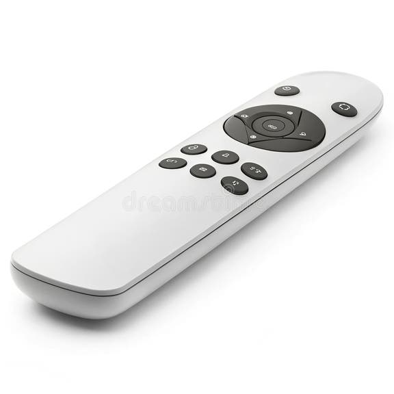 Wireless Presentation Remote on White Background Stock Illustration ...