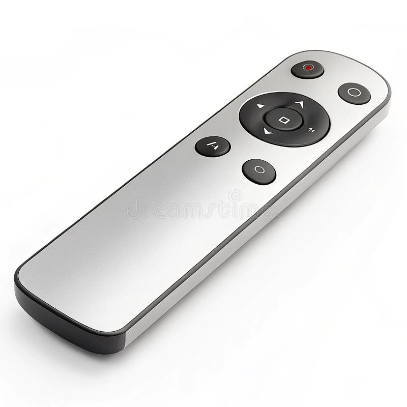 Wireless Presentation Remote on White Background Stock Illustration ...