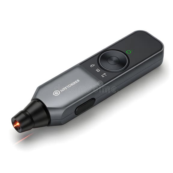Wireless Presenter with Built in Laser Pointer on White Stock ...