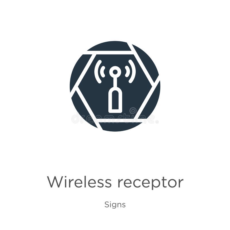 Wireless Receptor Icon Vector. Trendy Flat Wireless Receptor Icon from ...