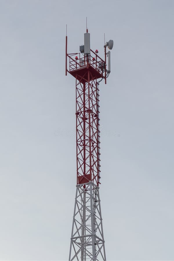 Wireless Relay Over-the-air Cellular Communication Stock Photo - Image ...