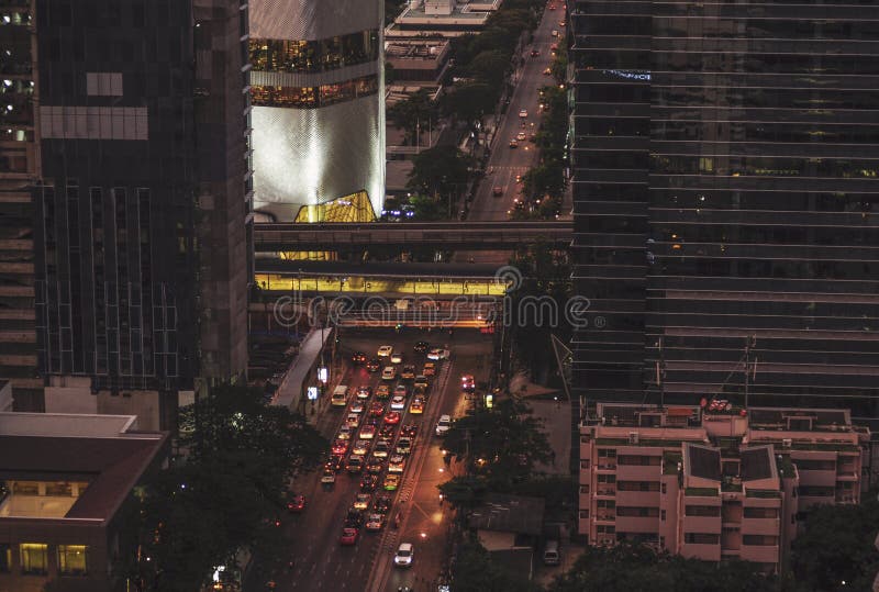 Wireless road, Bangkok stock image. Image of architecture - 93621135