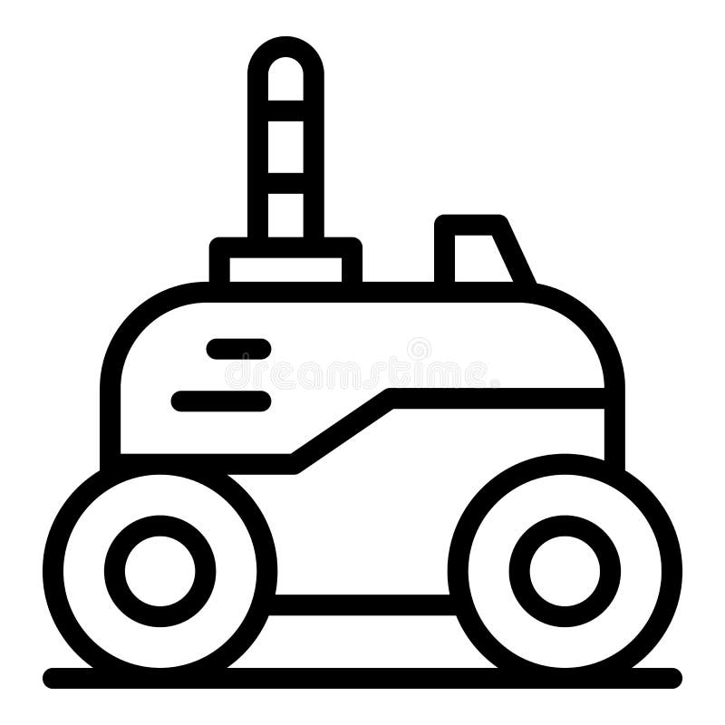 Wireless Robot Car Icon Outline Vector. Cute Toy Stock Vector ...