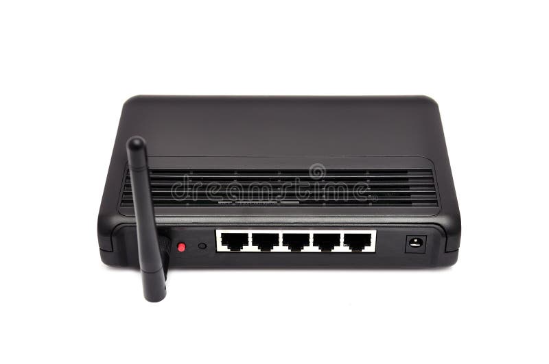 Wireless router stock photo. Image of networking, black - 21574900
