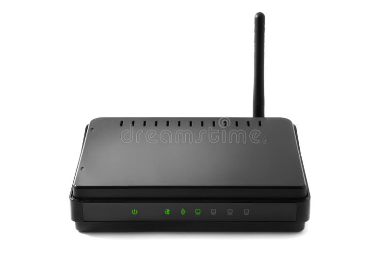 Wi-fi network router stock photo. Image of equipment, adapter - 3972680