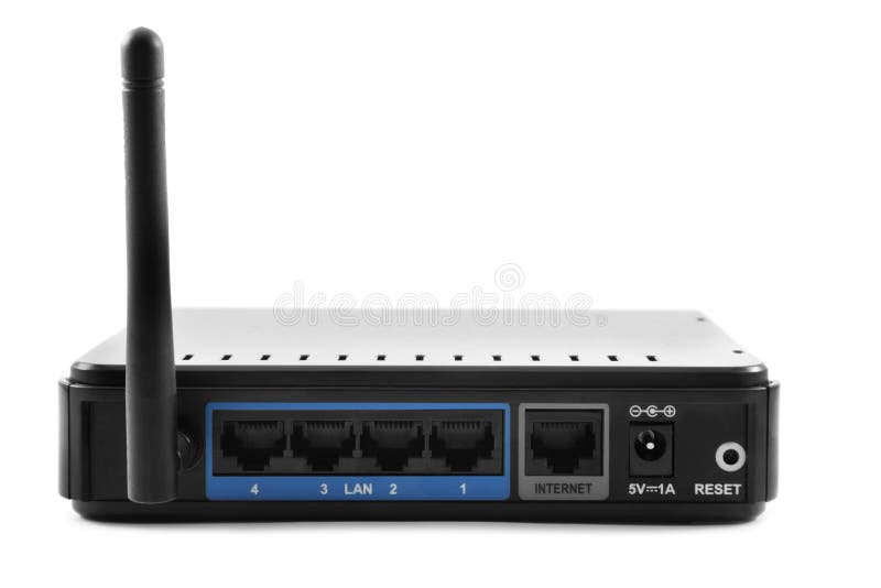 Cable modem and router stock image. Image of technology - 4926637