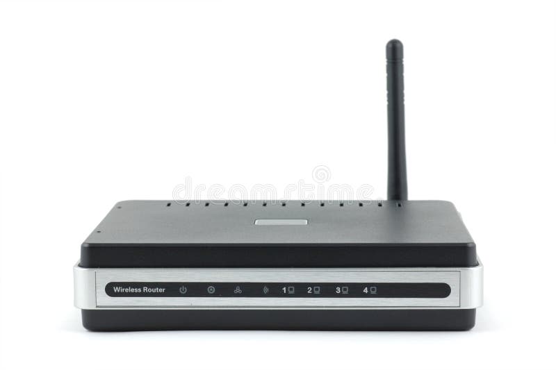 Cable modem and router stock image. Image of technology - 4926637