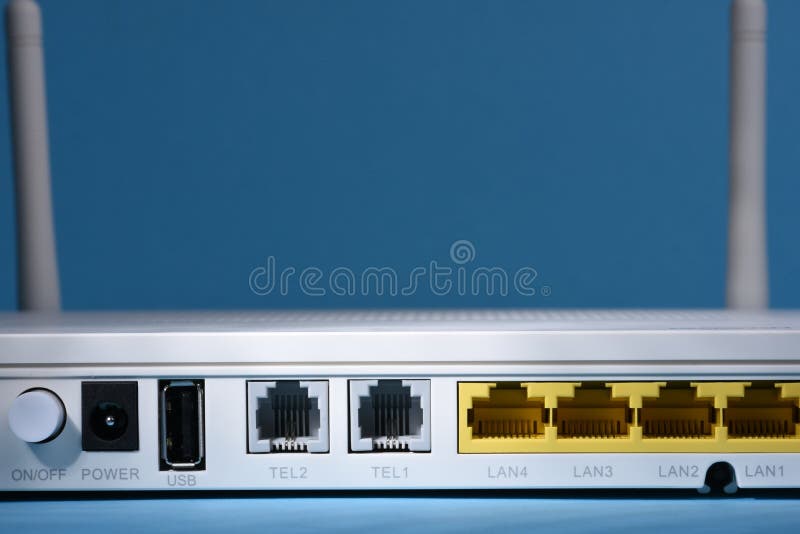 Wireless router close-up stock image. Image of high - 109660077