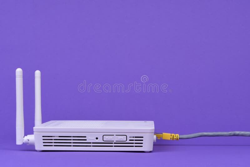 Wireless Router with Optic Fiber Patch Cord, Home and Office Stock ...