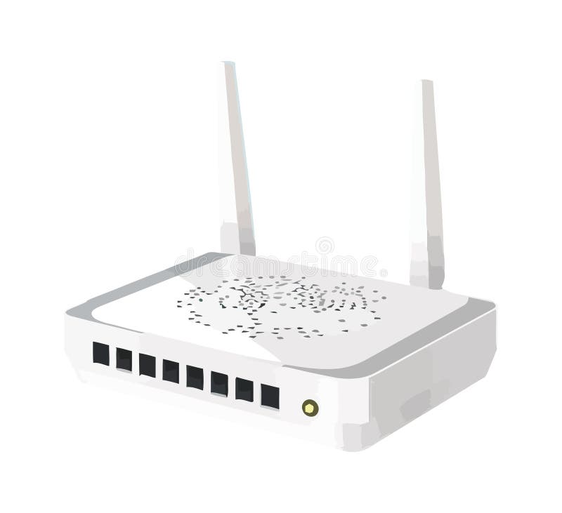 Wireless Router Connects Network for Global Communication Stock ...