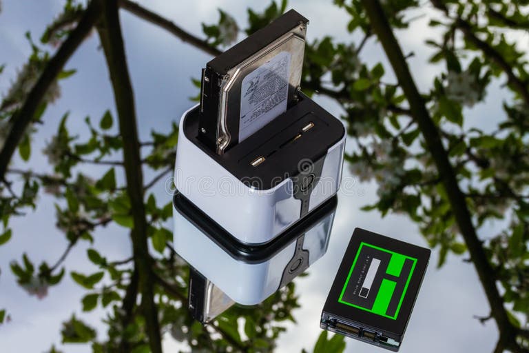 Wireless Router-docking Station and Ssd Stock Photo - Image of hardware ...