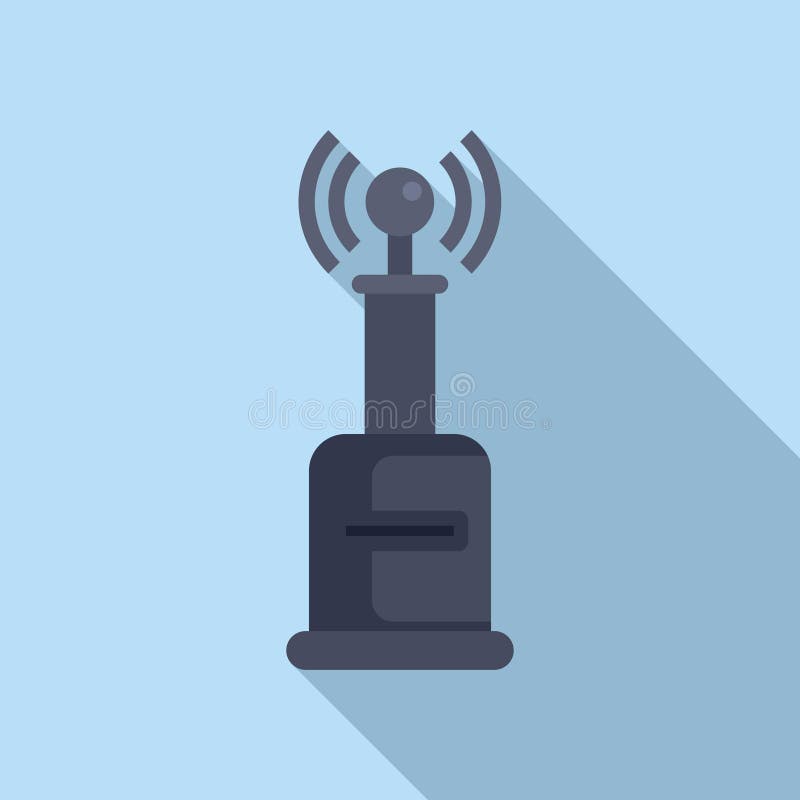 Wireless Router Emitting Wifi Signal on Blue Background Stock ...