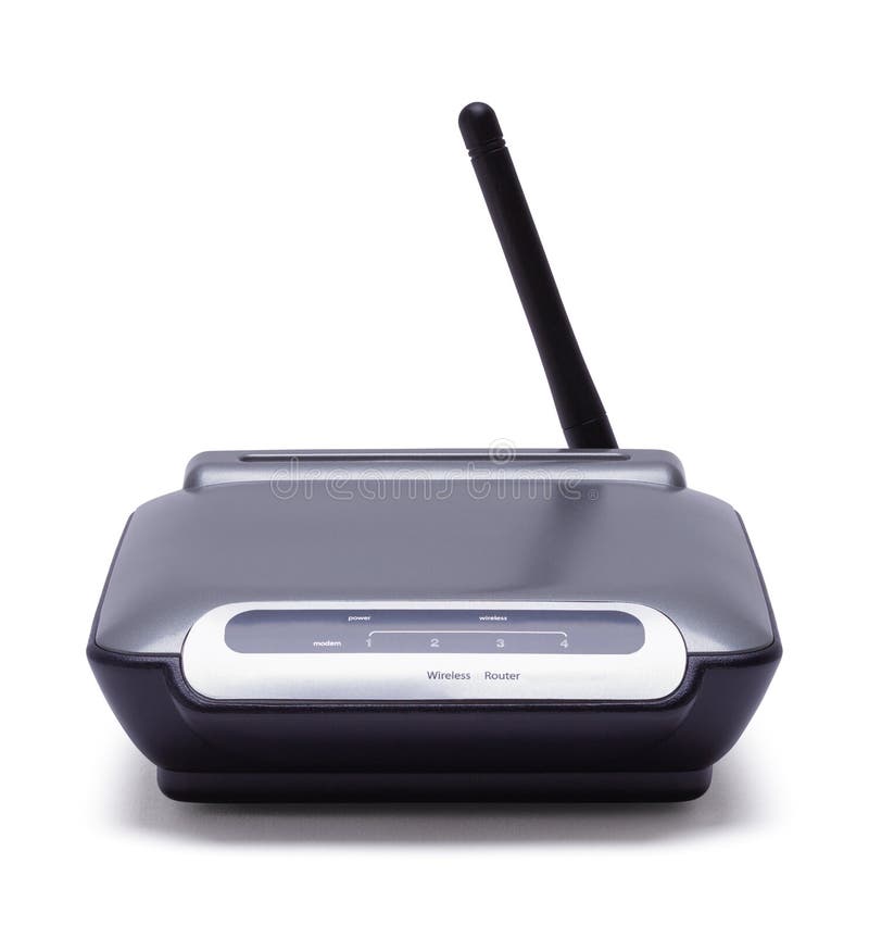 Wireless Router Front stock photo. Image of router, isolated - 189031770