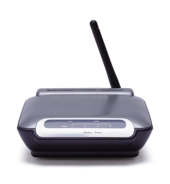 Wireless Router Front stock photo. Image of router, isolated - 189031770