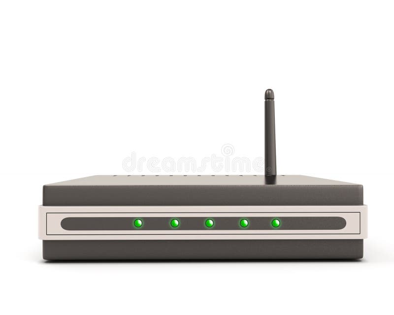 Wireless router front view stock photo. Image of object - 49511652