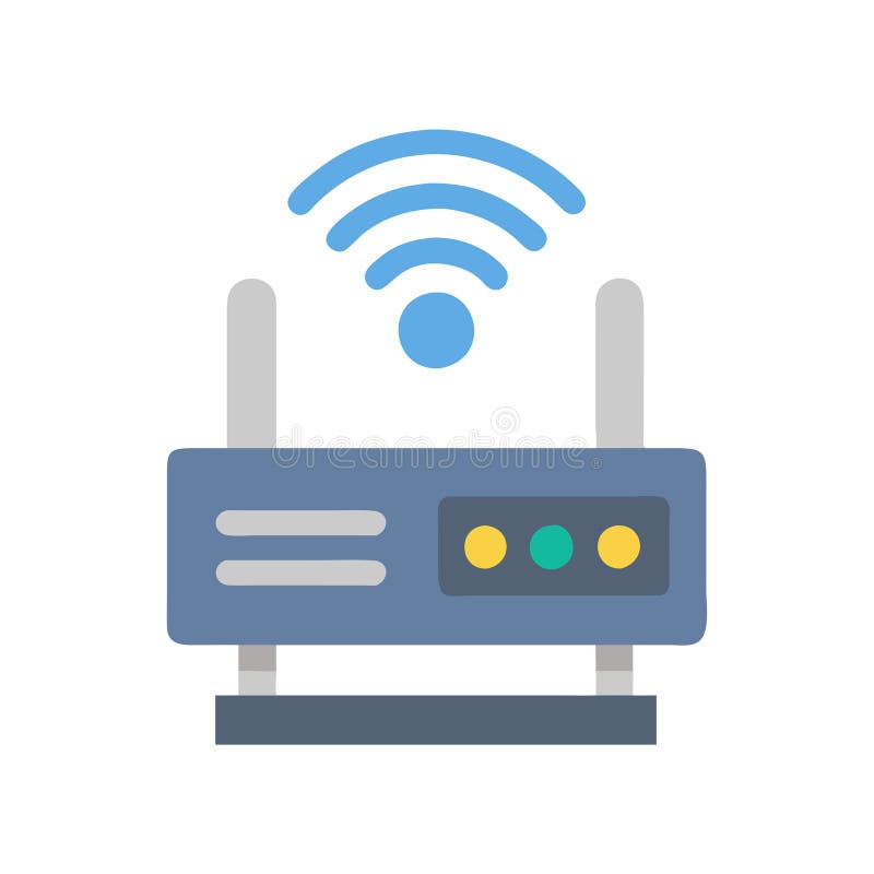 Wireless Router Icon for Internet Connectivity Stock Vector ...