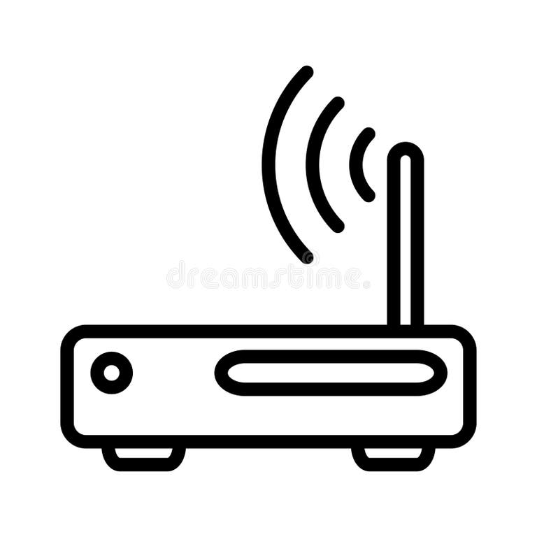 Wireless Router Icon Vector Design Template Basic RGB Stock ...