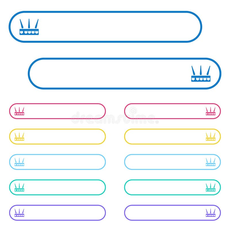 Wireless Router Icons In Rounded Color Menu Buttons Stock Vector Illustration Of Cssbuttons