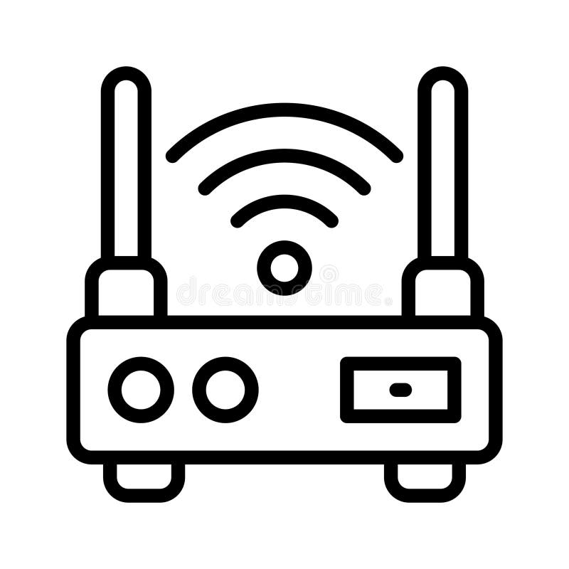 Wifi Router stock vector. Illustration of wifi, connectivity - 338942192