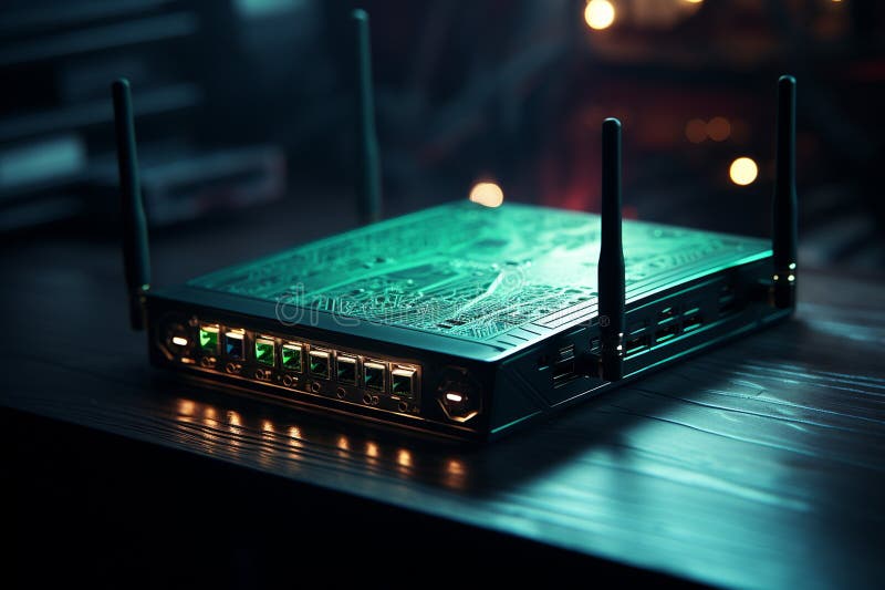 Wireless Router for Internet Connectivity. Generative by Ai Stock ...