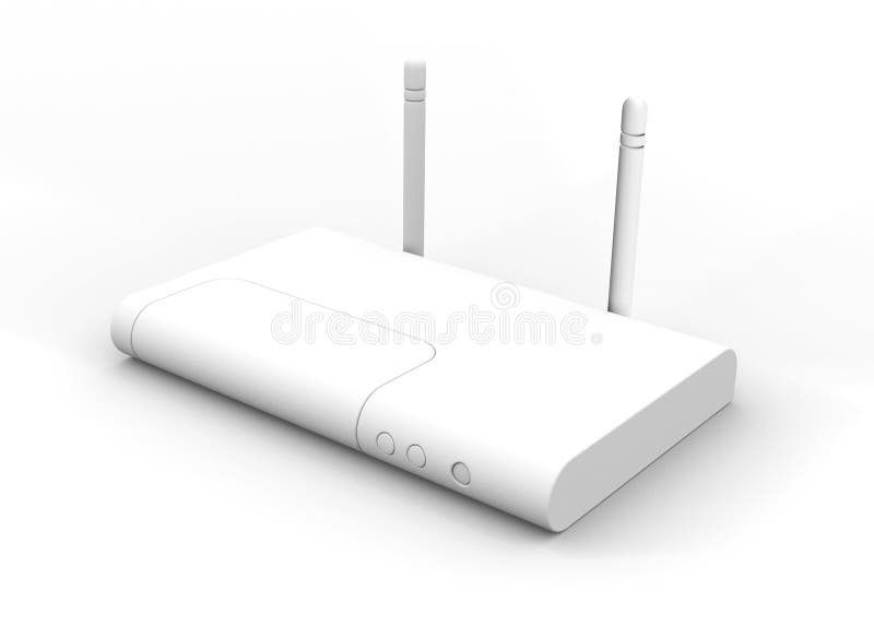 Wireless Network Router stock illustration. Illustration of digital ...