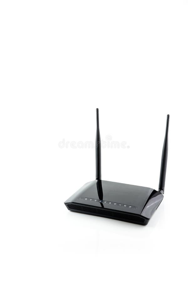 Wireless router stock image. Image of electric, single - 44302295