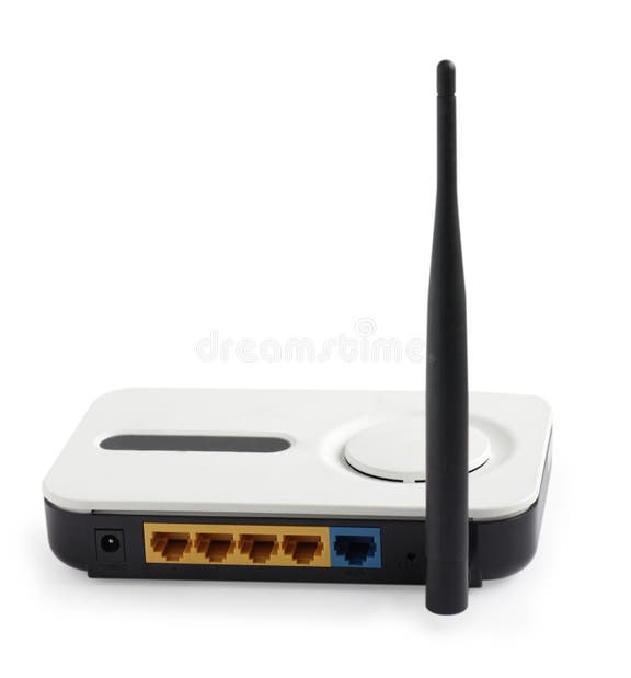Wireless router isolated stock photo. Image of networking - 43664984
