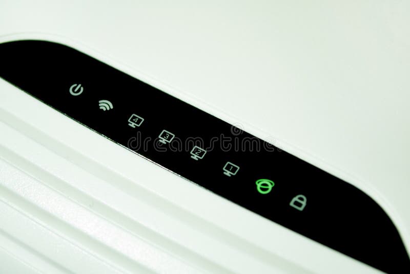 Wireless Router Led Indicator Sign Stock Image - Image of business ...