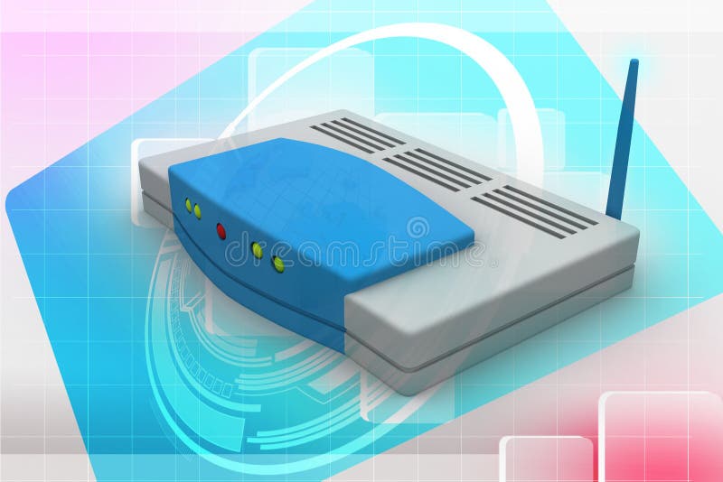 Wireless router stock illustration. Illustration of internet - 35481208
