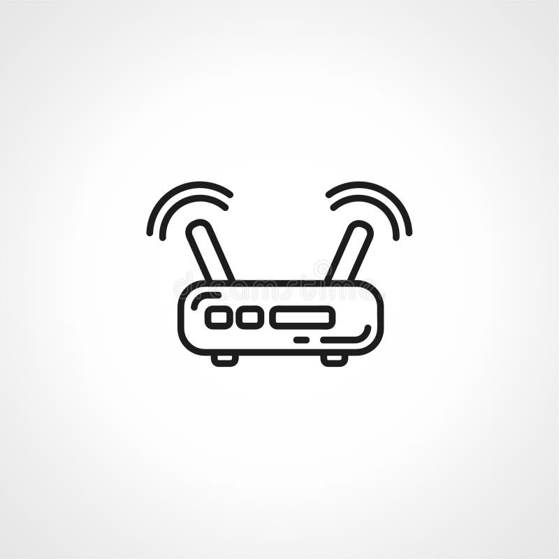 Wireless Router Line Icon. Wi-fi Router Icon Stock Vector ... Wireless Router Line Icon. Wi-fi Router Icon Stock Vector ...