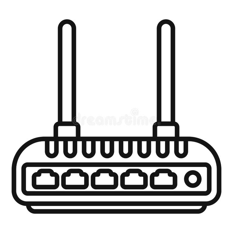 Wireless Router Providing Stable Internet Connection for Remote Work ...