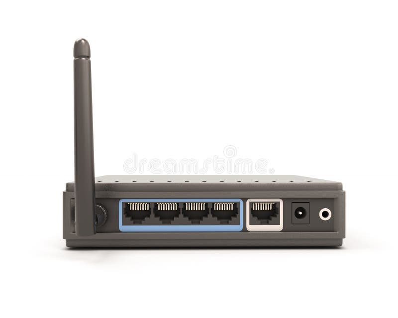 Wireless Router Rear View Stock Illustrations – 7 Wireless Router Rear ...
