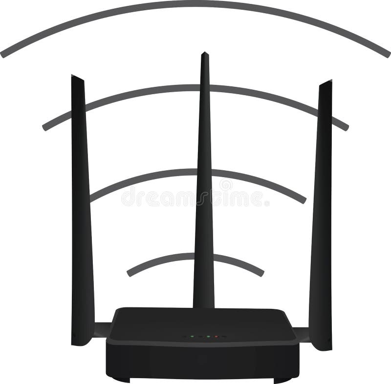 Wireless internet router stock vector. Illustration of connect - 270560508