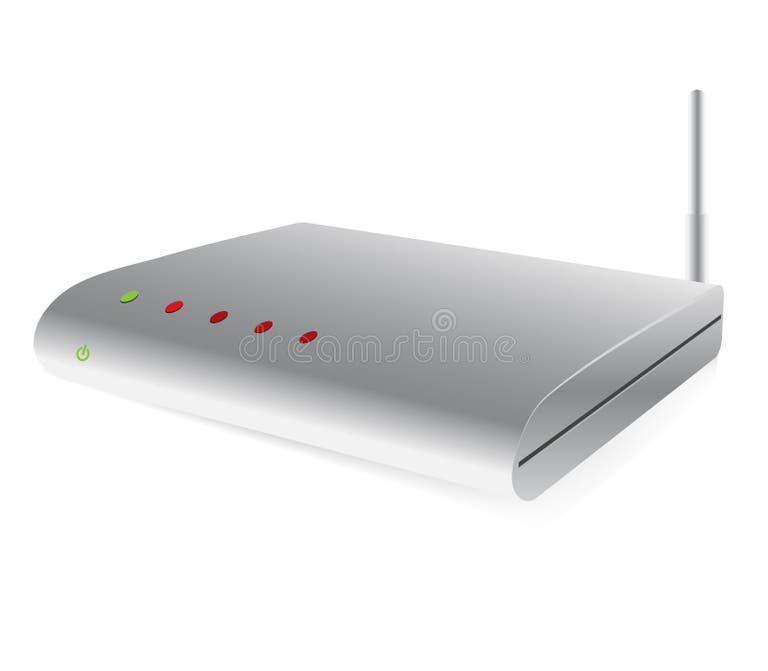 Wireless Router. Vector Illustration Stock Vector - Illustration of ...
