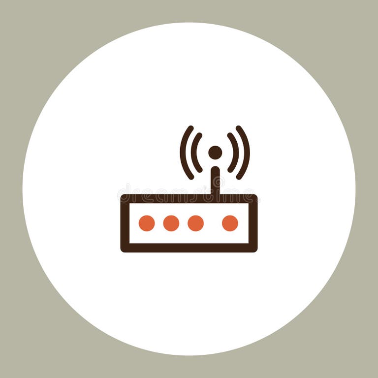 Wireless Router. Vector Illustration Decorative Design Stock Vector ...