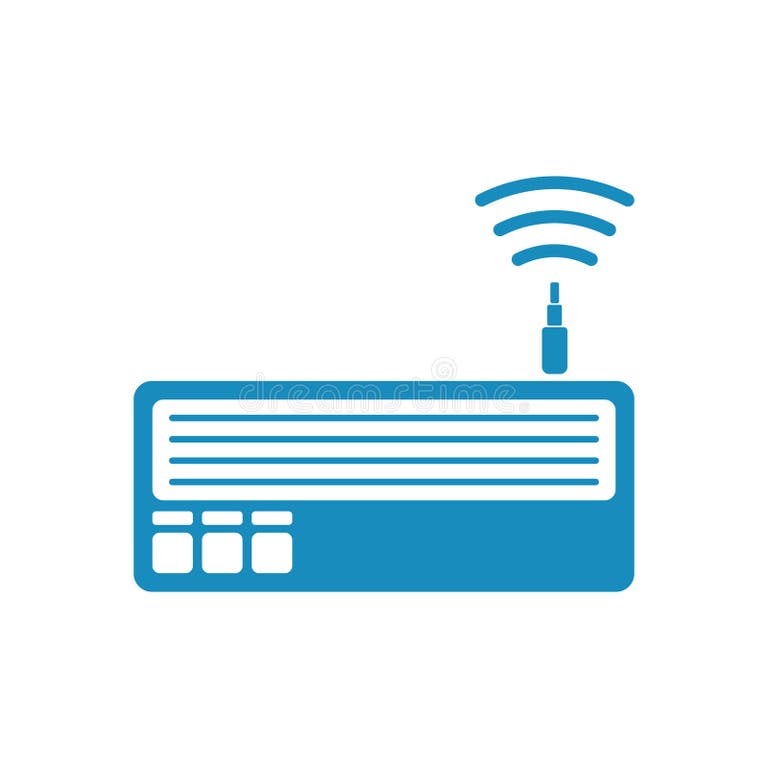 Wireless Router. Vector Illustration Decorative Design Stock Vector ...