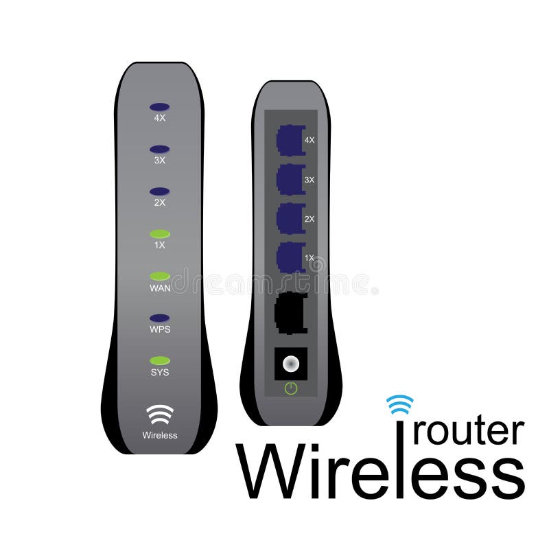 Wireless router stock vector. Illustration of technology - 56030984