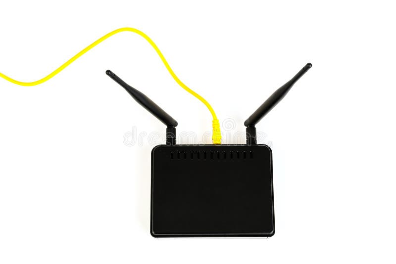 Wireless Router on White Background . Stock Photo - Image of access ...