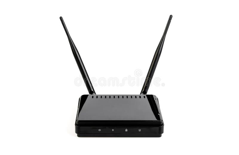 Wireless Router on White Background . Stock Photo - Image of ...