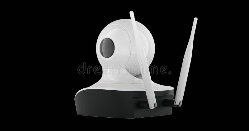 Wireless Security Camera IP Camera Rotation Animation, Seamlessly ...