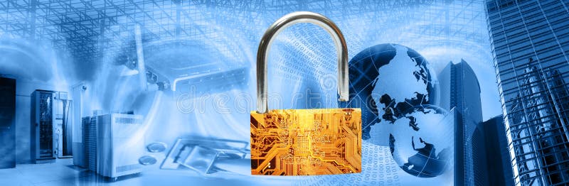 Wireless security montage stock illustration. Illustration of secure ...