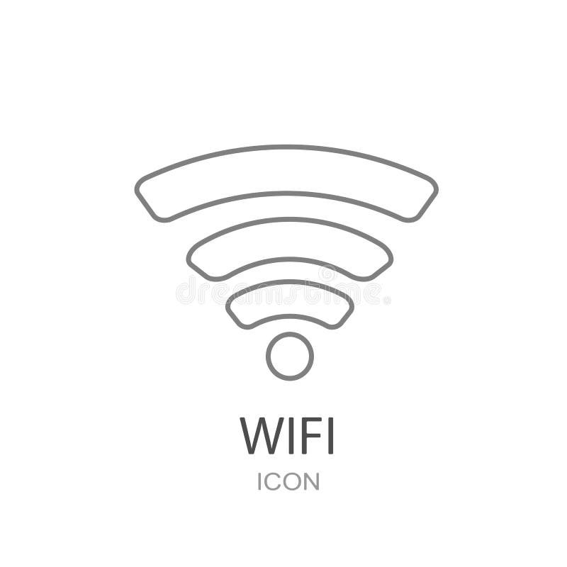 Wireless Sign Icon, Vector Illustration. Stock Vector - Illustration of ...