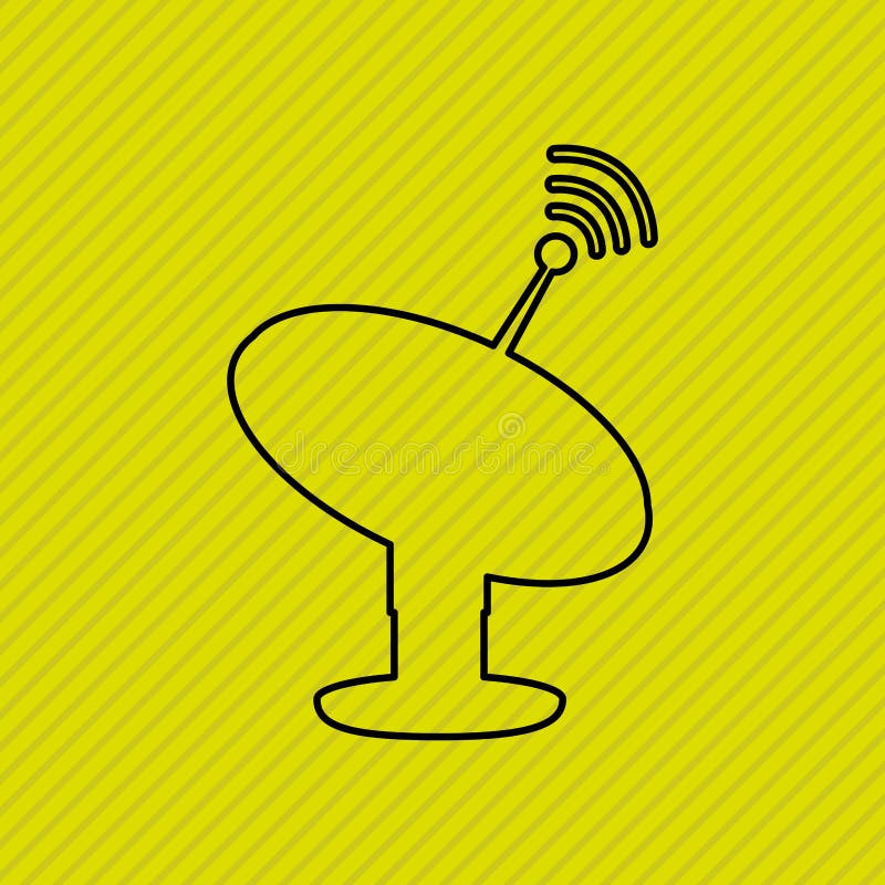 Wireless signal design stock illustration. Illustration of network ...