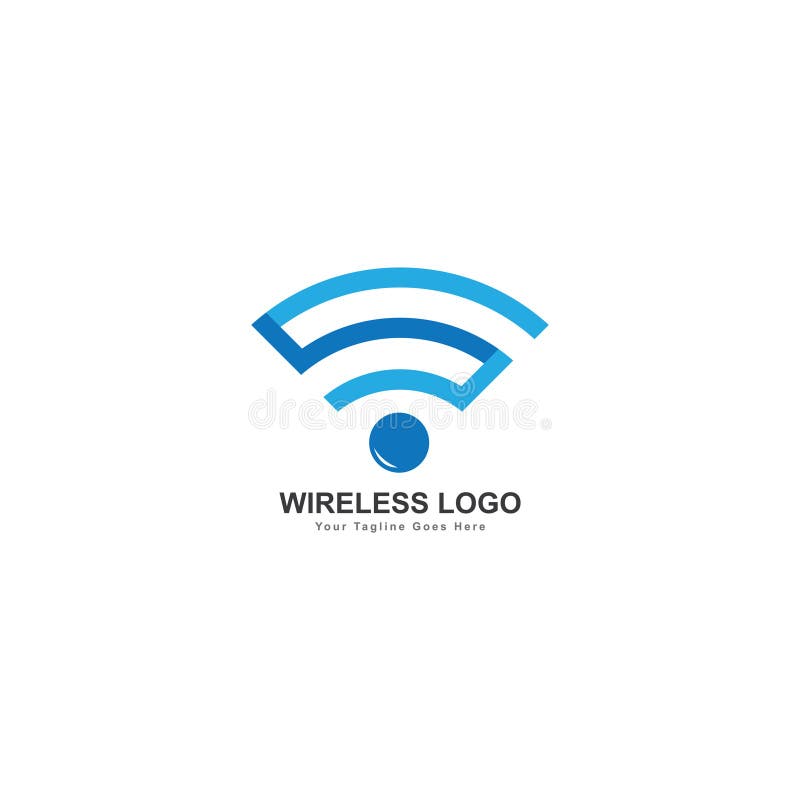 Wireless Signal Logo Design Template Wifi Stock Vector - Illustration ...